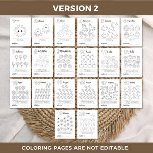 123 Baby Shower Coloring Guest Book Printable,babys First 123 Book,baby ...