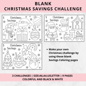 1000,500,1500 Christmas Savings Challenge Printable Cash Envelope ...