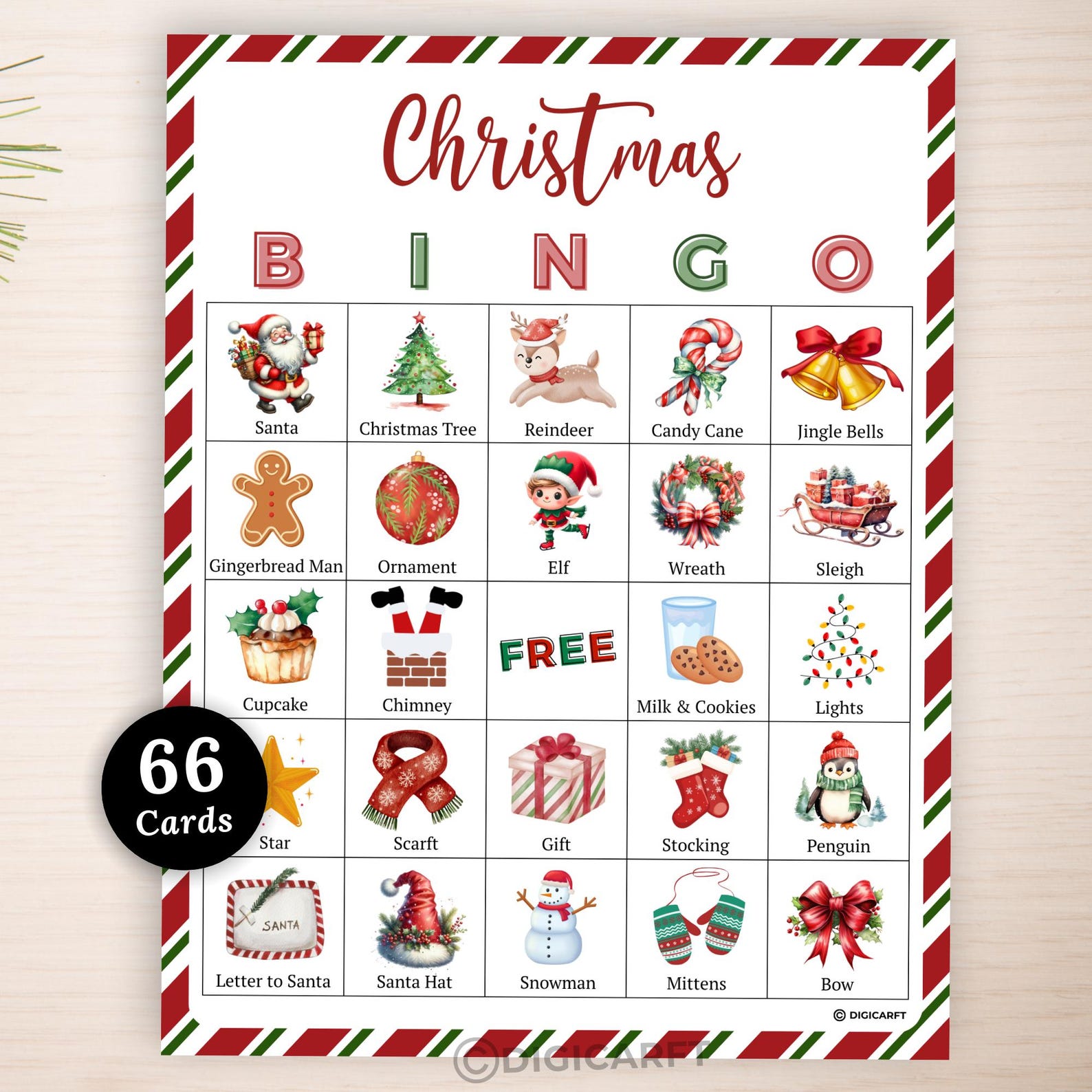 Christmas Bingo Games for Adult,christmas Bingo Cards,holiday Bingo ...
