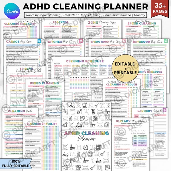 Cleaning Room Guides - Etsy