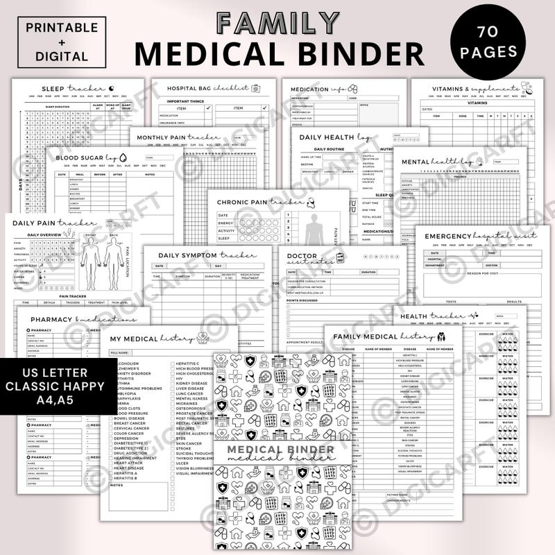 Medical Information File - Etsy