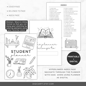 Ultimate Printable Student Planner 2023 2024,college Academic Student ...