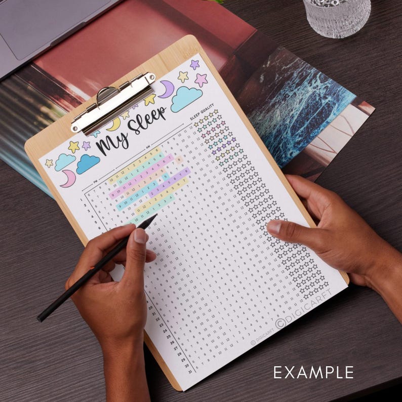 Monthly Sleep Tracker Printable,a5 Bullett Journal Page,sleep Quality ...