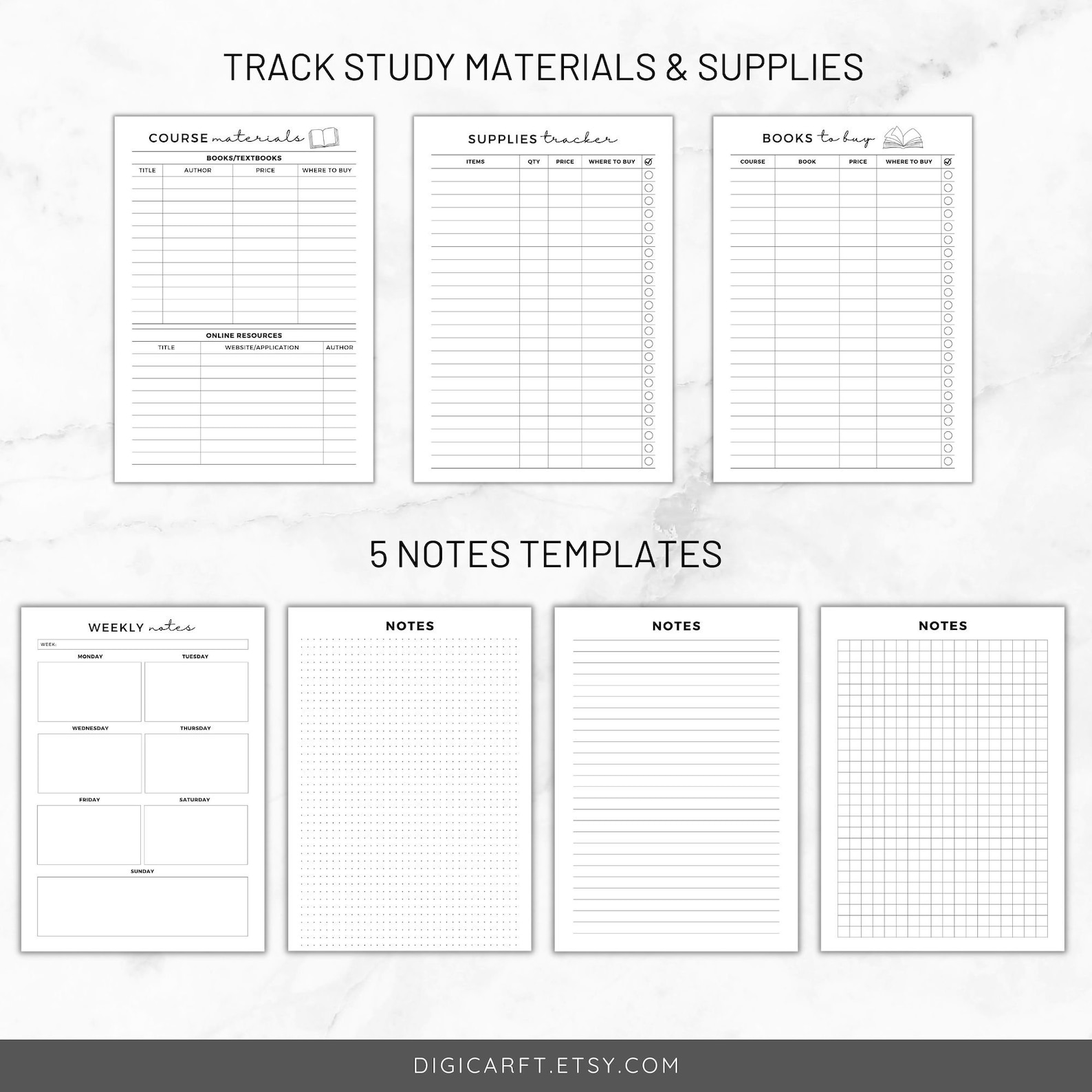 Ultimate Printable Student Planner 2023 2024,college Academic Student ...