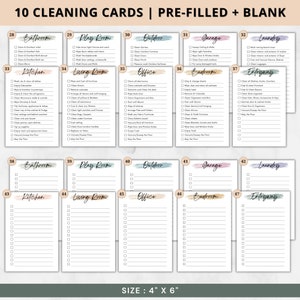 Ultimate Cleaning Schedule Bundle Editablecleaning Planner - Etsy