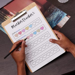 Marker Test Sheet Printable,pen Swatch Template A5,marker Swatch Chart ...