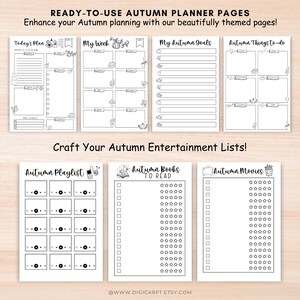 Autumn Journal Kit Printable,printable Fall Bucket List,bujo Autumn ...