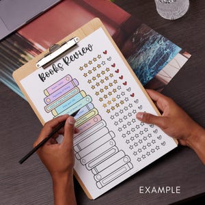 Book Review Template Printable,a5 Journal Reading Review Page,reading ...