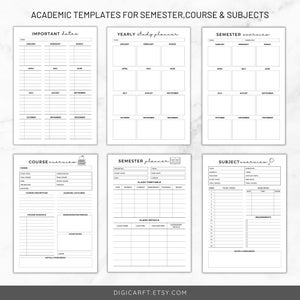 Ultimate Printable Student Planner 2023 2024,college Academic Student ...