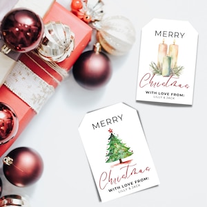 Buy Merry Christmas Gift Tags Sets Editable,santa Gift Tags Editable ...
