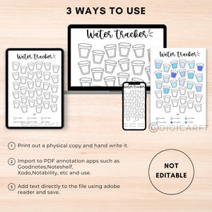 Monthly Water Tracker Printable,a5 Bullett Journal Page,wheel Habit ...