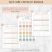 Self Care Checklist Bundle Printable,daily ,editable Self-care Planner ...