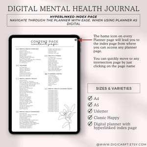 Mental Health Journal Bundle Printable,digital Mentalhealth Planner ...