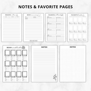 Book Reading Planner Bundle Printable,reading Planner 2024,printable ...