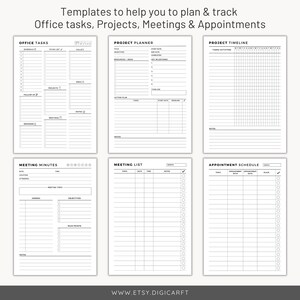 Office Tasks Planner Set,office Task List Printable,office Organization ...