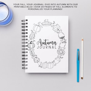 Autumn Journal Kit Printable,printable Fall Bucket List,bujo Autumn ...
