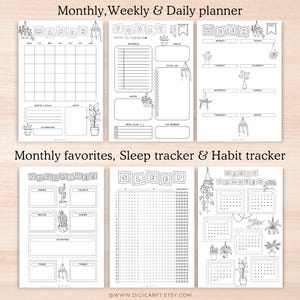 March Journal Bundle Plants Printable,march Monthly Cover Calendar ...