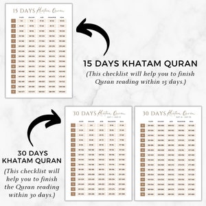 Printable Quran Tracker,recitation & Memorisation Tracker,quran Planner ...