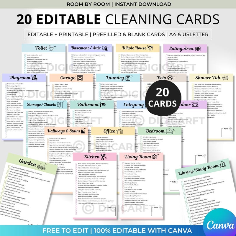 Spring Task Card - Etsy UK