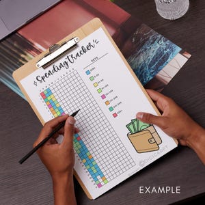 Yearly Spending Tracker Journal Page Printable,daily Expense Log A4 ...