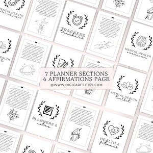 Mental Health Journal Bundle Printable,digital Mentalhealth Planner ...