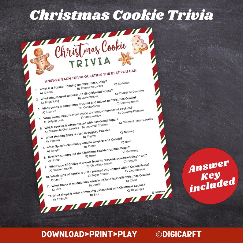 Christmas Trivia Game Printable,christmas Movie Trivia,christmas Party ...
