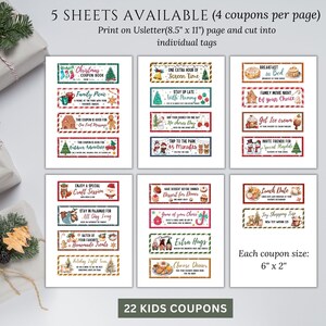 Editable Christmas Coupons for Kids Uk,christmas Coupon Book,christmas ...