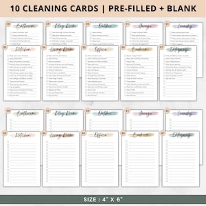 Ultimate Cleaning Schedule Bundle Editable,cleaning Planner Bundle ...
