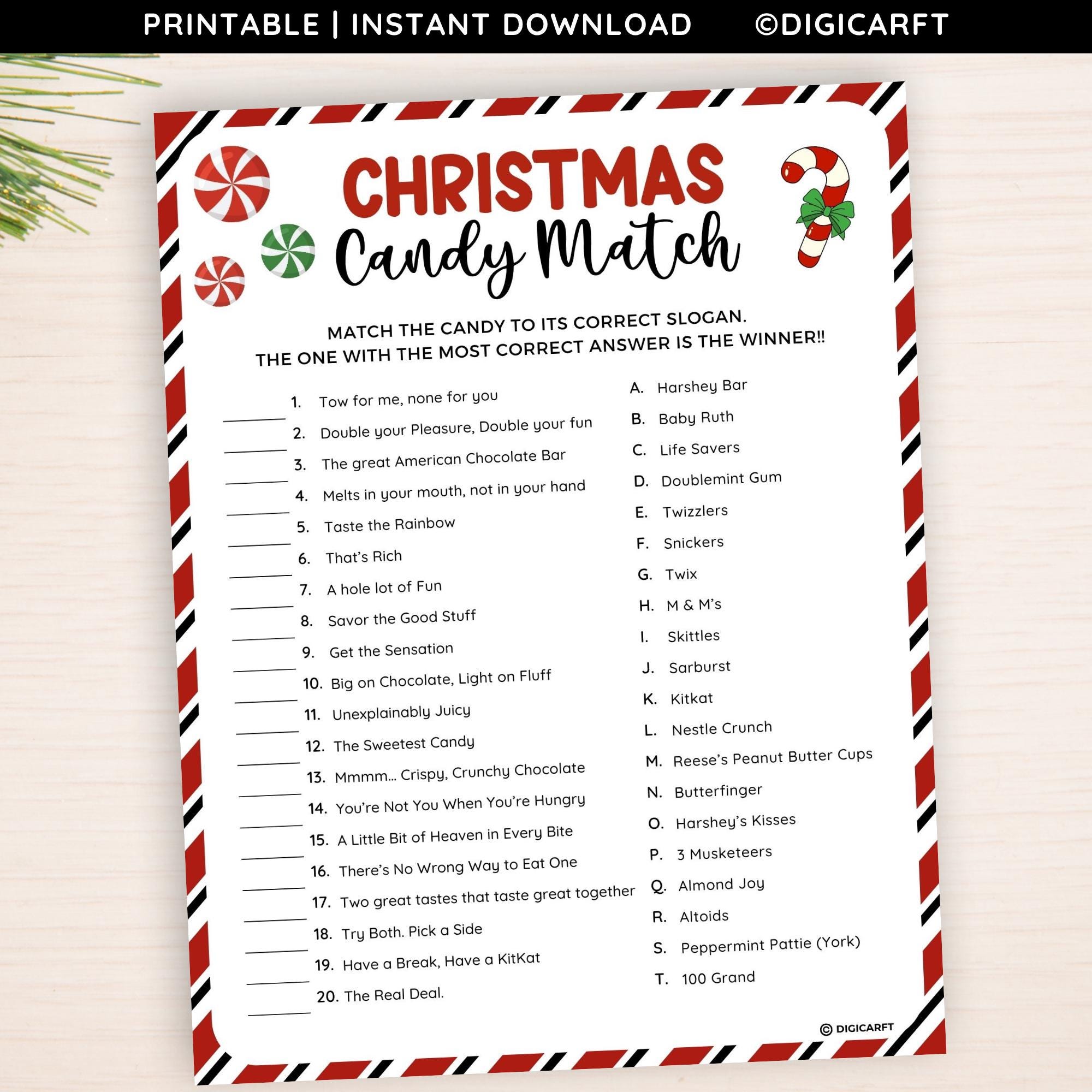 Christmas Candy Match Game,candy Match up Game,christmas Games for Kids ...