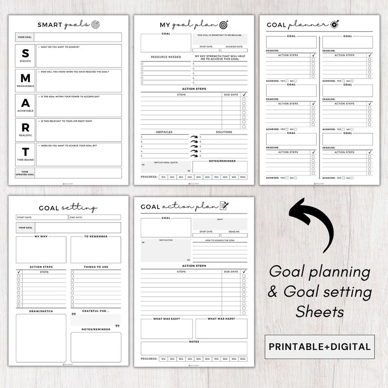Ultimate Goal Planner 2026 Printable,daily,weekly,monthly,yearly ...