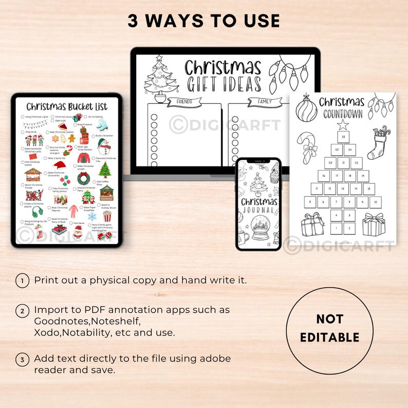 Christmas Journal Pages,christmas Planner 2025 A5 Printable,christmas ...