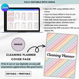 Ultimate Cleaning Schedule Bundle Editable,cleaning Planner Bundle A4 ...