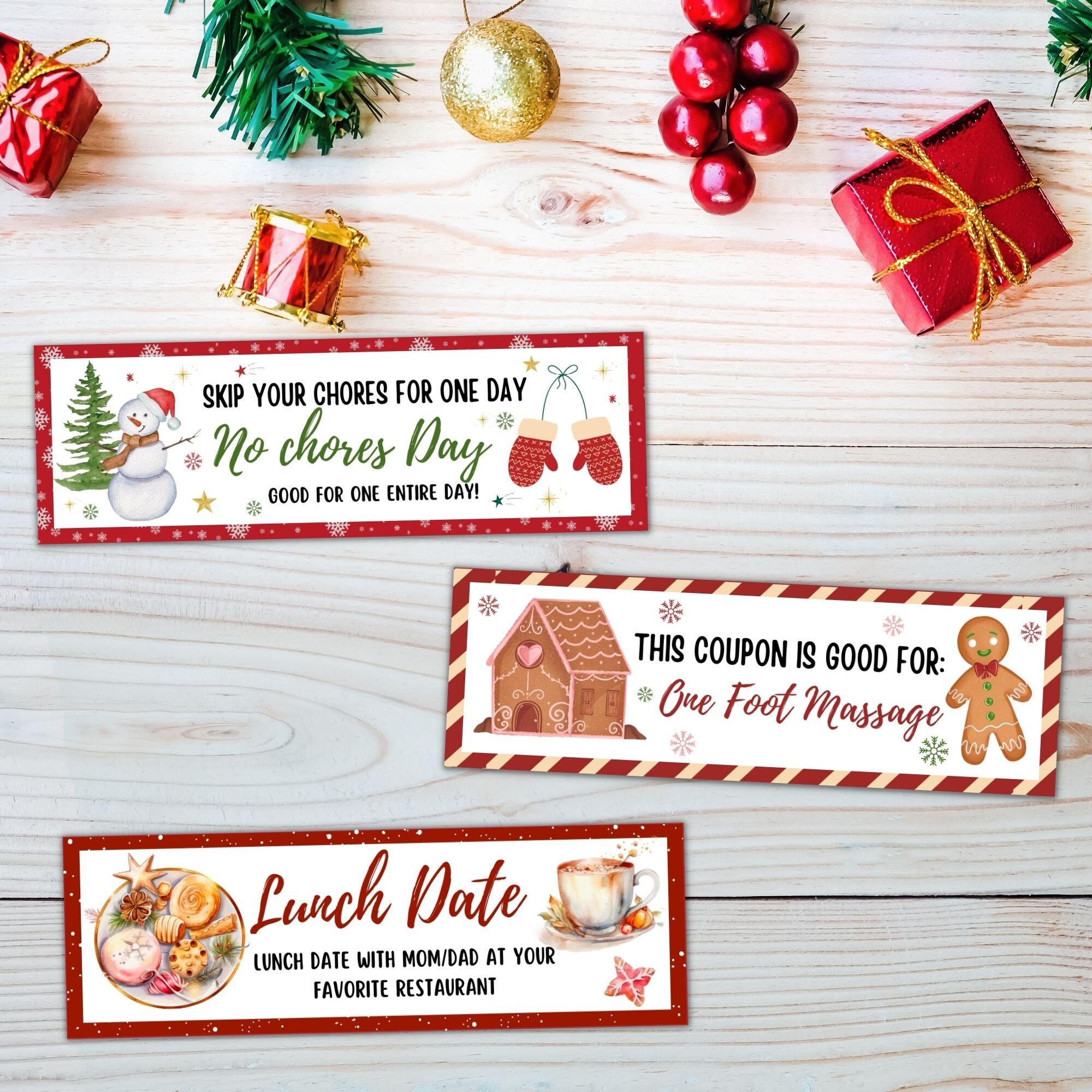 Editable Christmas Coupons for Kids Uk,christmas Coupon Book,christmas ...