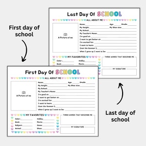 School Memory Box Kit Printable,childhood Memory Book Editable School ...