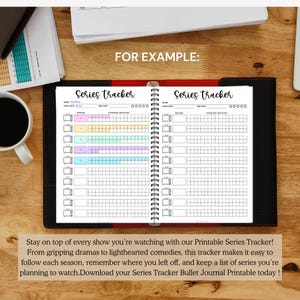 Tv Series Tracker Journal Printable,episodes Watched Tracker,show ...