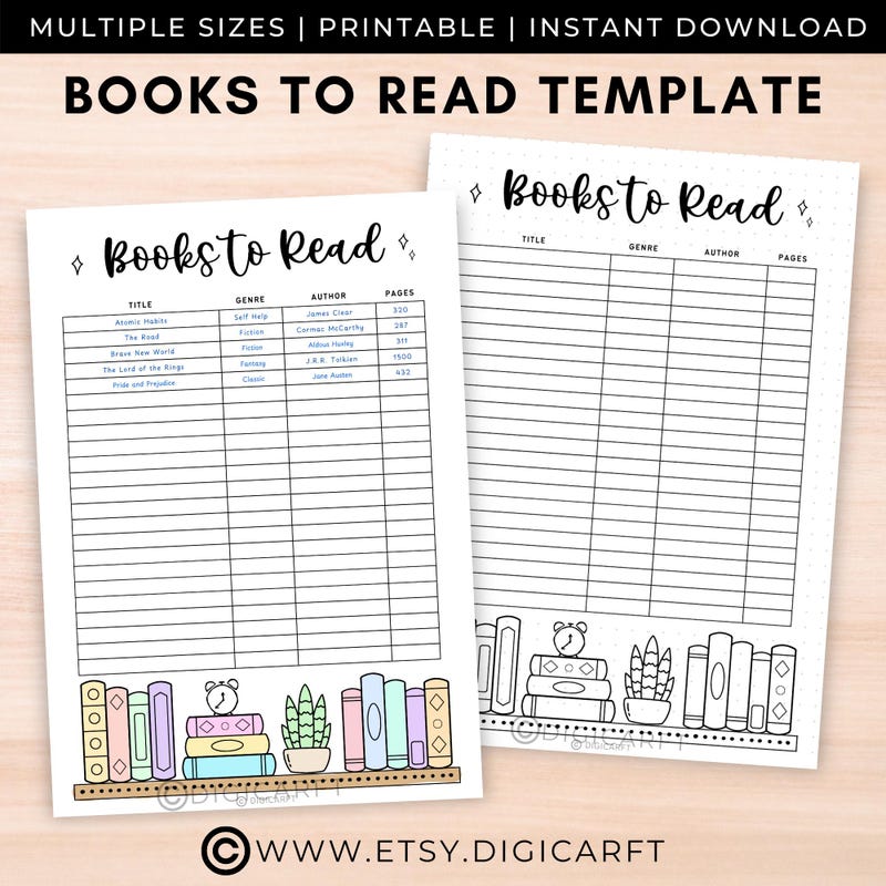 Black Books to Read 2025 - Etsy