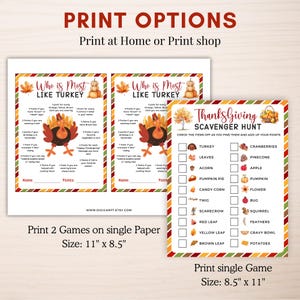 Thanksgiving Games Bundle Printable,friendsgiving Party Game ...