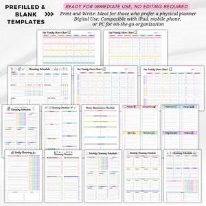 Ultimate Cleaning Schedule Bundle Editable,cleaning Planner Bundle A4 ...
