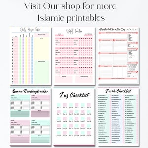 Islamic Daily Planner Printable Islamic Planner Muslim - Etsy