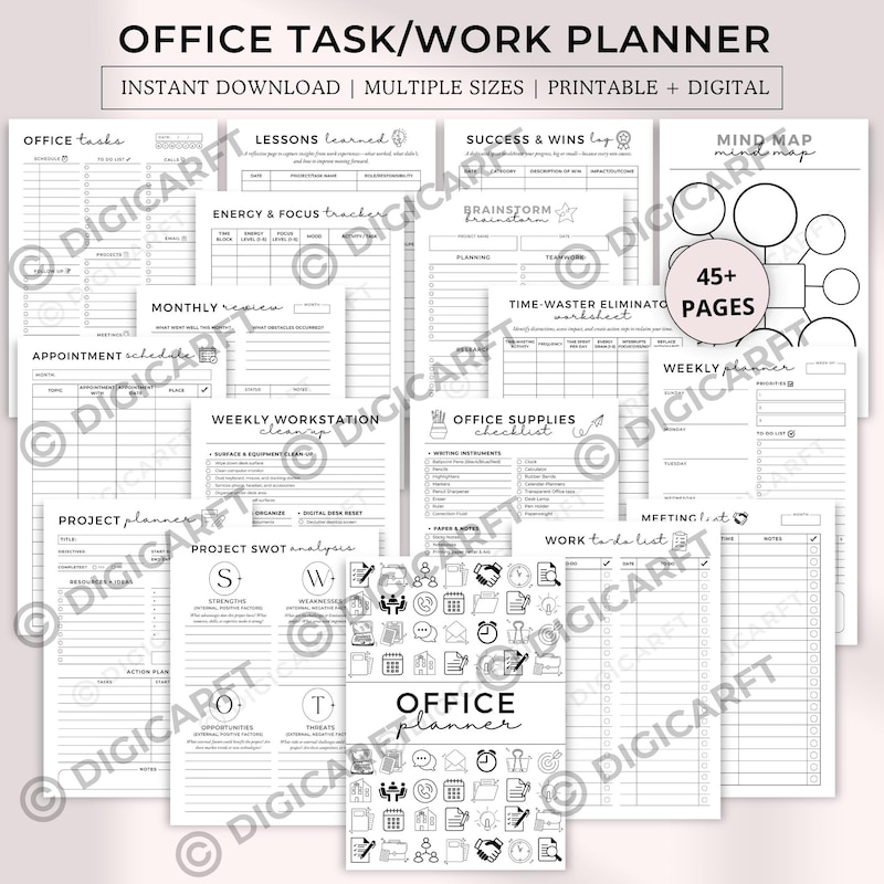 Organization Template Office - Etsy UK
