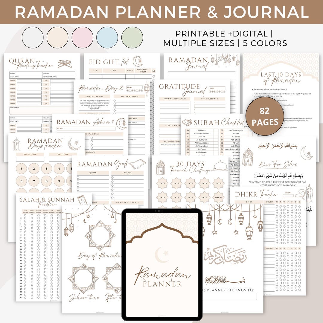 Ramadan Planner Bundle Printable,ramadan Planner 2025,ramadan Planner ...