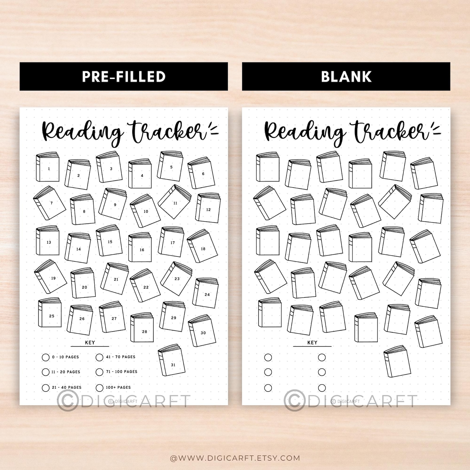 Monthly Reading Tracker Printable,daily Reading Habit Tracker Log ...