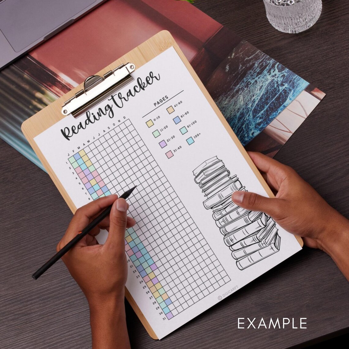 Yearly Reading Log: A4 A5 Printable Book Tracker (PDF) - Etsy