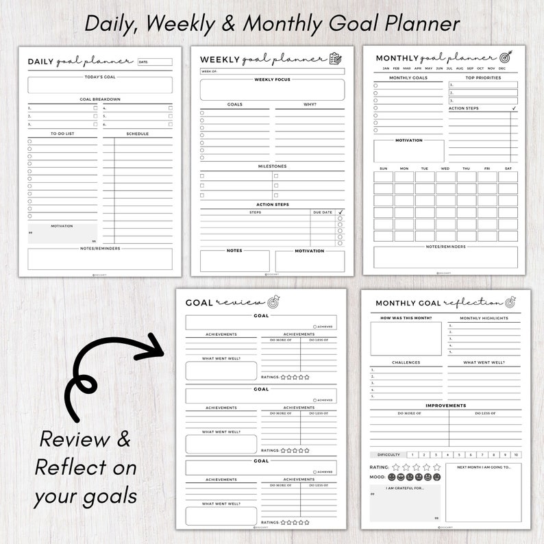 Ultimate Goal Planner 2026 Printable,daily,weekly,monthly,yearly ...