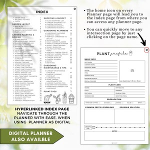 Gardening Planner Printable Pdf,garden Journal Tracker Digital,indoor ...