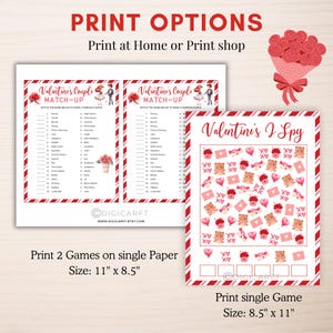 Valentine Day Games Bundle Printable,valentine Trivia,romantic ...