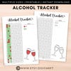 Alcohol Tracker | Printable Journal Page | Planner Page | Monthly ...