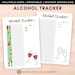 Alcohol Tracker | Printable Journal Page | Planner Page | Monthly ...