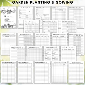 Gardening Planner Printable Pdf,garden Journal Tracker Digital,indoor ...
