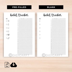 Yearly Trackers Bundle Printable A5,premade Bullett Journal Pages 2025 ...